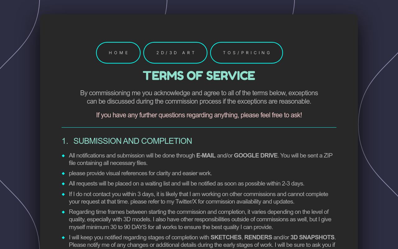Terms Of Service